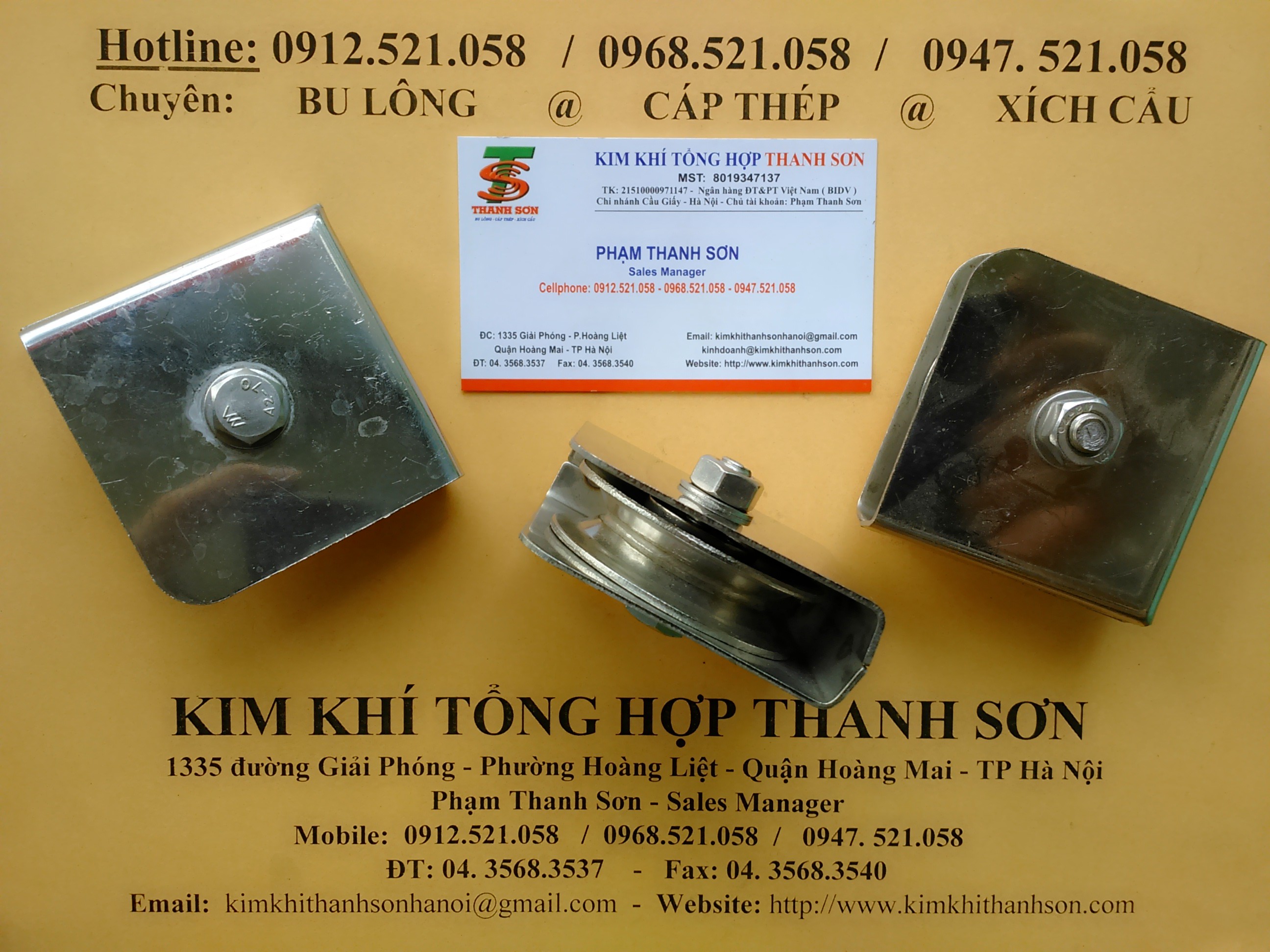 Puly vuông Inox kéo cáp cột cờ 0968.521.058 Thanh Sơn kinh doanh bộ tay ...