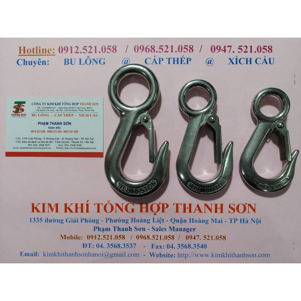 Móc cẩu Inox 304 , ròng rọc puly Inox 304 các cỡ 0913.521.058 C.Ty cáp ...